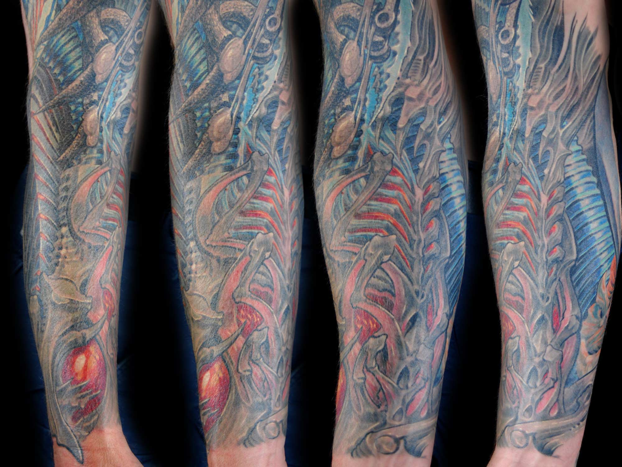 Biomechanik Alien Tattoo